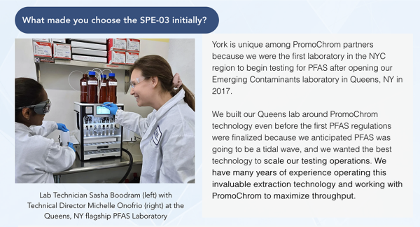 PromoChrom Spotlights York-ALS PFAS Operations in Feature Story - York Lab